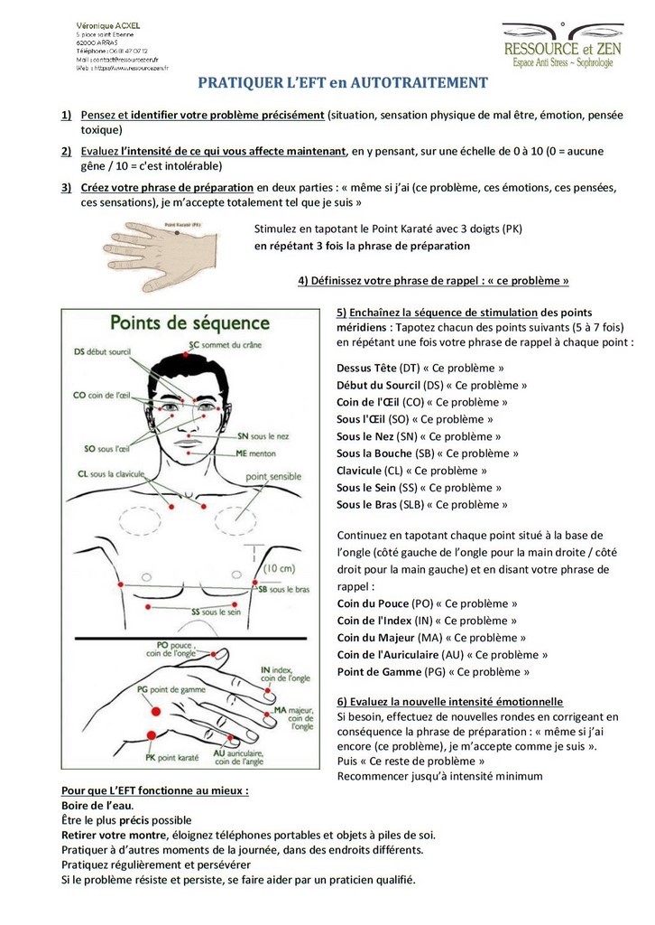 EFT - Libération émotionnelle - Arras - Pas-de-Calais - 62